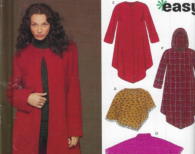 New Look Sewing Pattern S0714 714 6325 Misses' Coat Size XS to XL Uncut ...