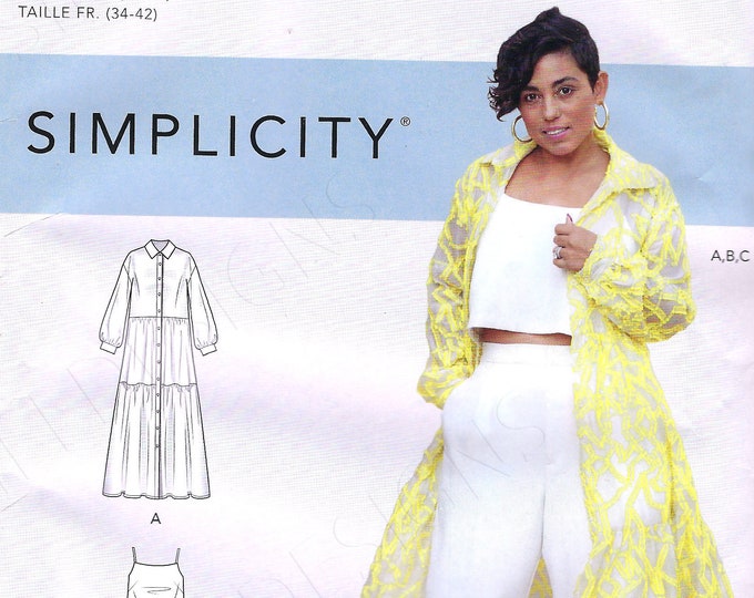 Uncut Simplicity Sewing Pattern 9041 R10421 10421 Misses' Dresses in ...