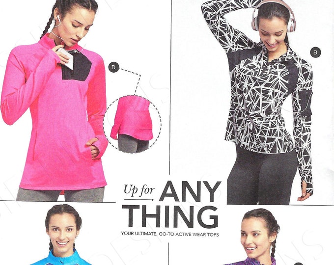 Uncut Simplicity Sewing Pattern 8704 Misses' Knit Pullover Tops in Two ...