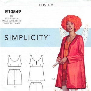 Uncut Simplicity Sewing Pattern 10549 9085 Robe BOTTOMS Tops ROMPERS ...