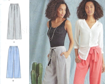Uncut Simplicity Sewing Pattern 3568 Misses Top Skirt Pants - Etsy