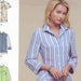 Uncut Simplicity Sewing Pattern 8297 Misses' Shirt With Sleeve and Hem ...