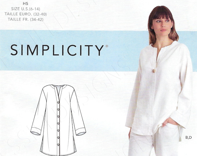 Uncut Simplicity Sewing Pattern 10496 9113 Misses' Tunic, Top & Pull on ...