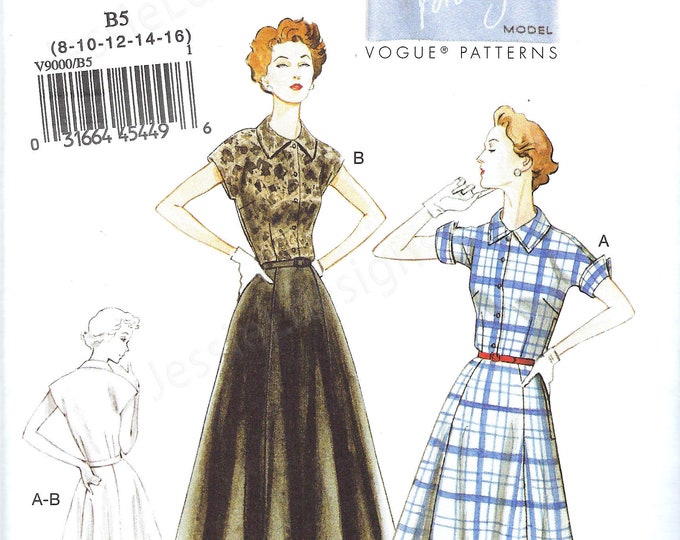 Uncut Vogue Sewing Pattern Misses Princess Seam Dress Original 1951 ...