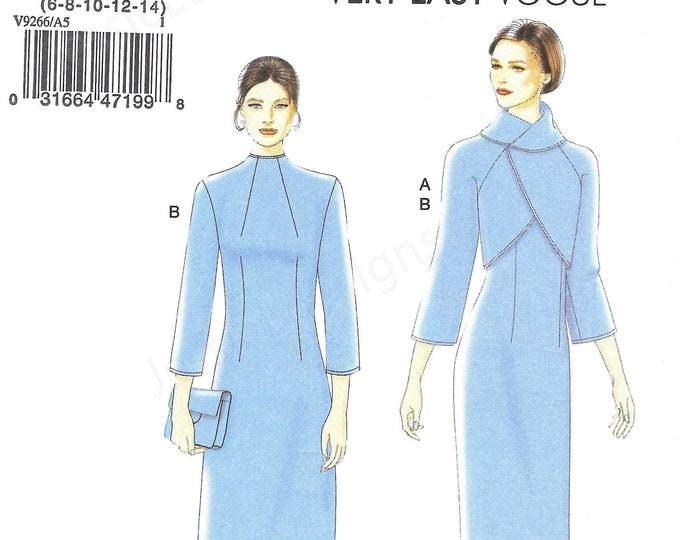 Uncut Vogue Sewing Pattern 10336 9266, Misses' Easy Fitted With Raglan ...