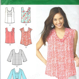 Uncut Simplicity Sewing Pattern 1806 Sewing Pattern Misses Pullover Top ...