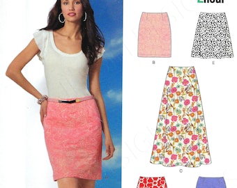 Uncut New Look Sewing Pattern 2410 Misses Skirt Pattern Sz 8-18 FF - Etsy