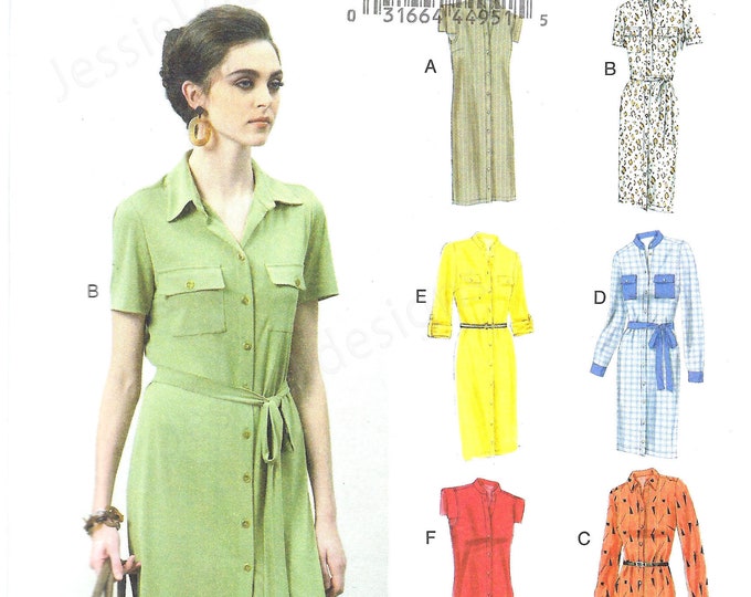 Uncut Vogue Sewing Pattern 8903 Misses Dress and Belt Sewing Pattern ...