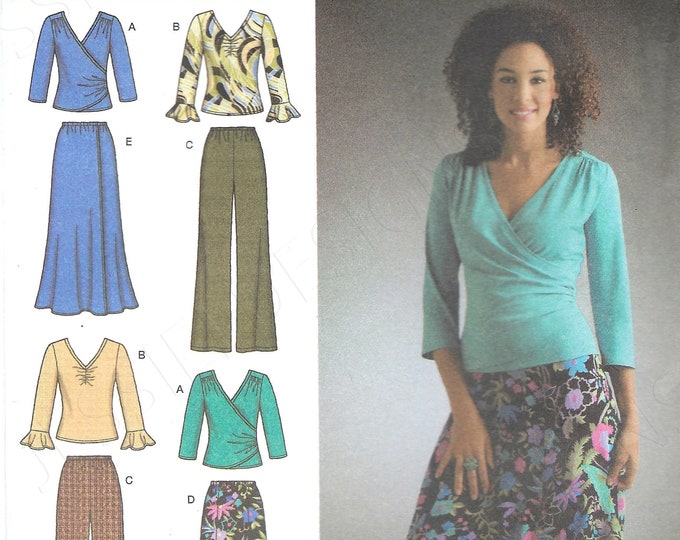 Uncut Simplicity Sewing Pattern 8137 - Misses' and Plus Size Wrap ...