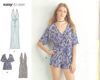 Uncut Simplicity Sewing Pattern 10600 9141 Misses' Dress With Shirred ...