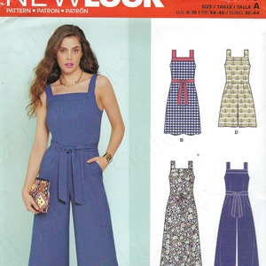 Uncut New Look Sewing Pattern 0862 6446 Jumpsuits & Dresses Size 6-18 ...