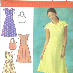 Uncut Simplicity Sewing Pattern 4116 | Misses' / Miss Petite Dress With ...