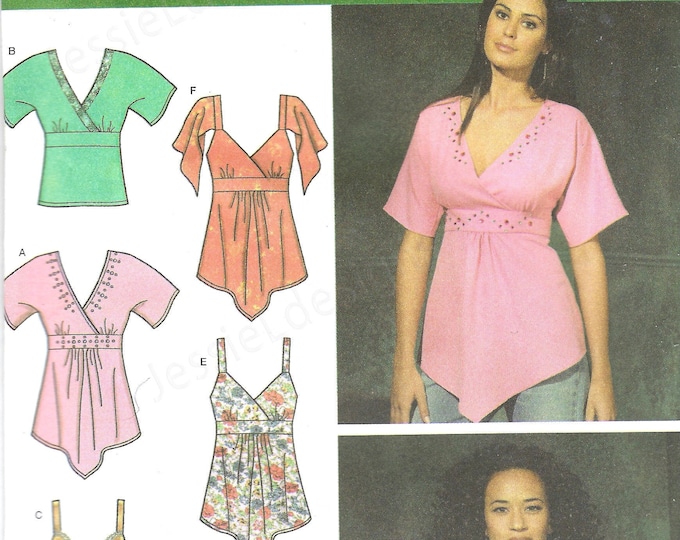 Uncut Simplicity Sewing Pattern 4317 Kimono Top and Camisole Pattern ...