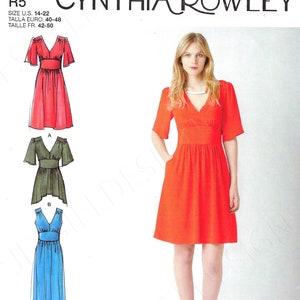 Uncut Simplicity Sewing Pattern 1801 Misses Midriff Bodice Band Dress ...