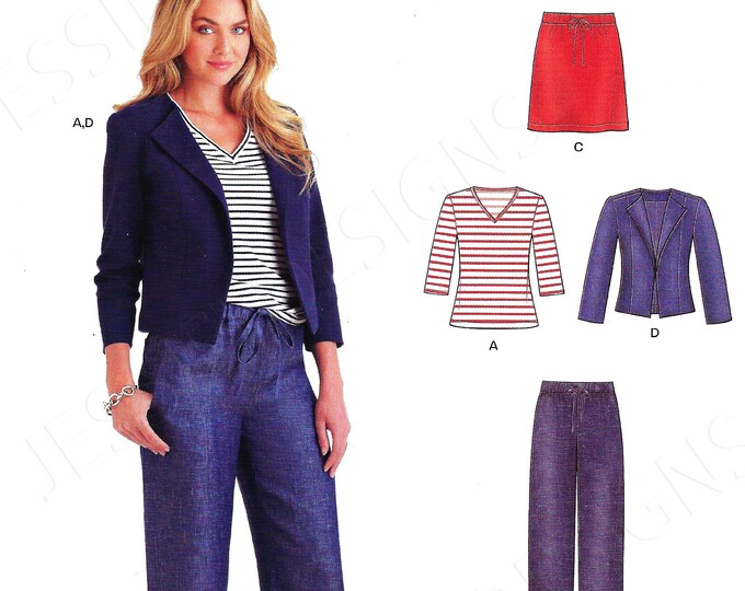 Uncut New Look Sewing Pattern 452 6351 Womens Jacket, Pants, Skirt and ...