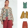 Sewing Pattern for Women's Tops, Tank Tops, Short Sleeve Tops, Flutter ...