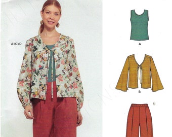Uncut New Look Sewing Pattern 265 6414 Misses' TUNIC & TOP With ...