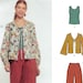 Uncut New Look Sewing Pattern 10080 6608 Misses' Jacket, Pants and Top ...