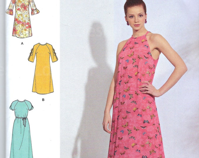 Uncut Simplicity Sewing Pattern 7078 Summer Dresses: Fit and Flare Midi ...