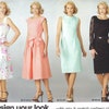 Uncut New Look Sewing Pattern 863 6447 Misses Dresses Full Slim Skirt ...
