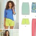Uncut New Look Sewing Pattern 552 6290 Misses Pants-skirt-shorts Size ...