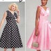 Uncut Simplicity Sewing Pattern 8592 Retro Vintage 1950s Dress With V ...