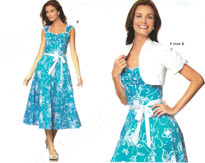 Uncut New Look Sewing Pattern 6675 Misses Sundress With Lined - Etsy