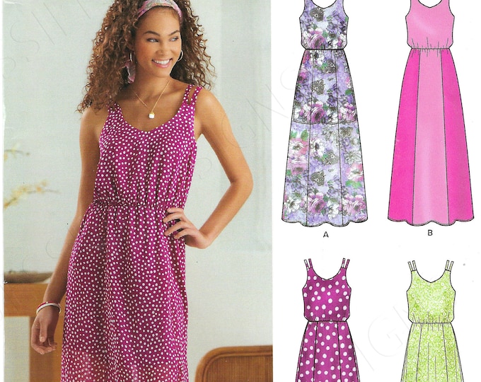 New Look Sewing Pattern 544 6282 Size 4-16 Misses Maxi Dresses With ...