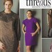 Uncut Simplicity Sewing Pattern 11755 9739 Misses' Back-wrap Dress and ...
