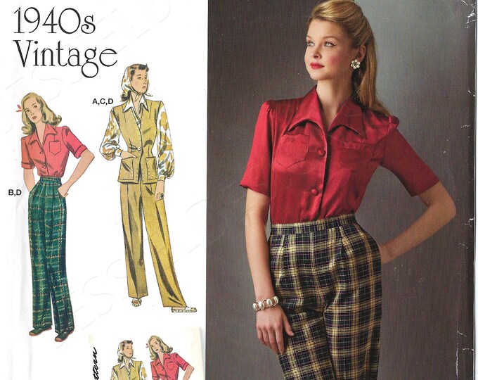 Rare Uncut Simplicity Sewing Pattern 577 8243 - 1940s Vintage Sportwear ...