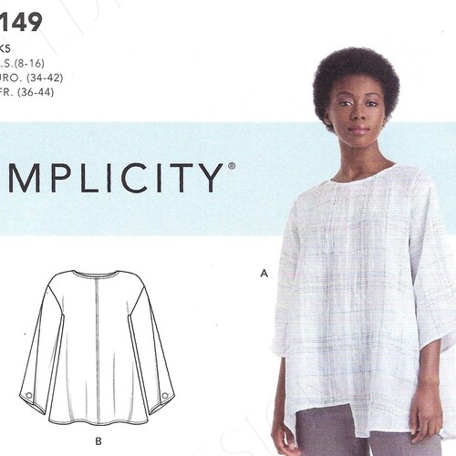 Uncut Simplicity Sewing Pattern 10424 9050 Misses' Pull on - Etsy