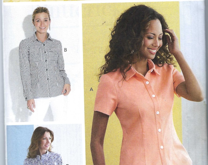 Uncut Butterick Sewing Pattern 11075 6852 Misses' Button-down Shorts ...