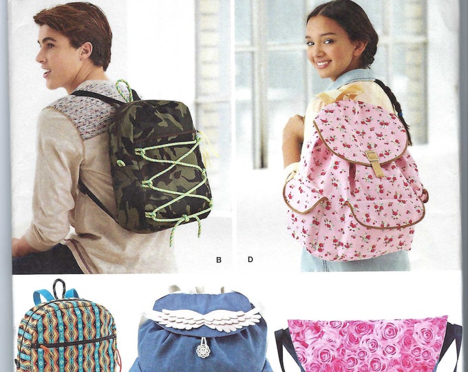 Uncut Simplicity Sewing Pattern 736 1388 Backpacks, Napsacks, Rucksack ...