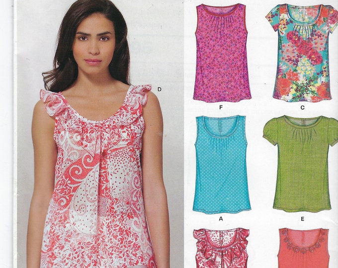 Rare Uncut New Look Sewing Pattern 6895 Misses Tops Size 8-18 FF - Etsy