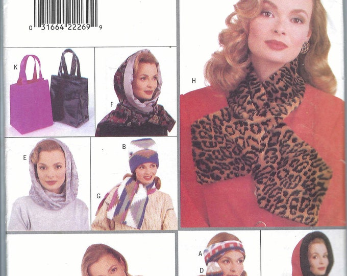 Uncut Butterick Sewing Pattern 4184 Accessories, Headband, Hats, Bootie ...
