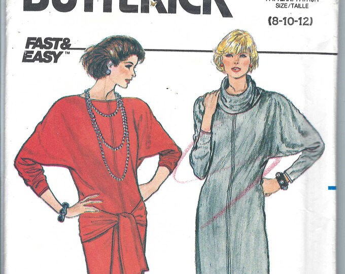 Uncut Vintage Butterick Sewing Pattern 6948 Misses’ Dress Size 8-10-12 ...