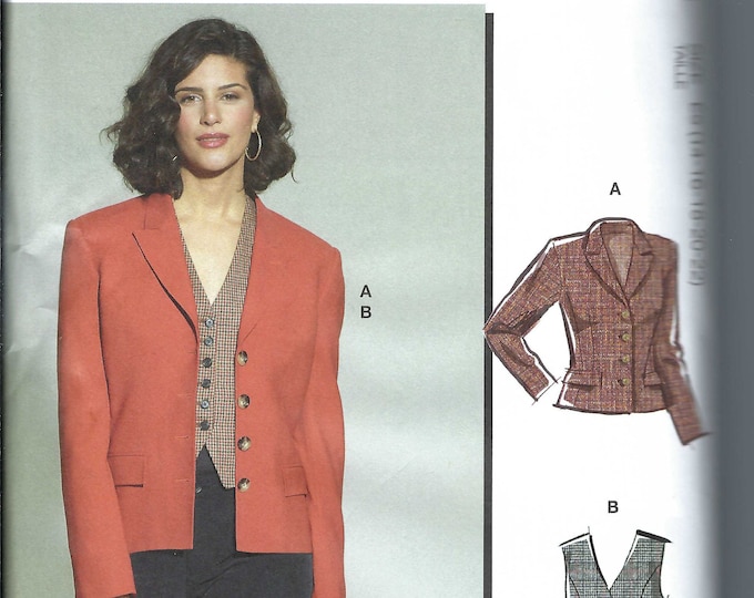 Mccall's M6172 Misses Lined Blazer in 3 Lengths Sewing Pattern / UNCUT ...