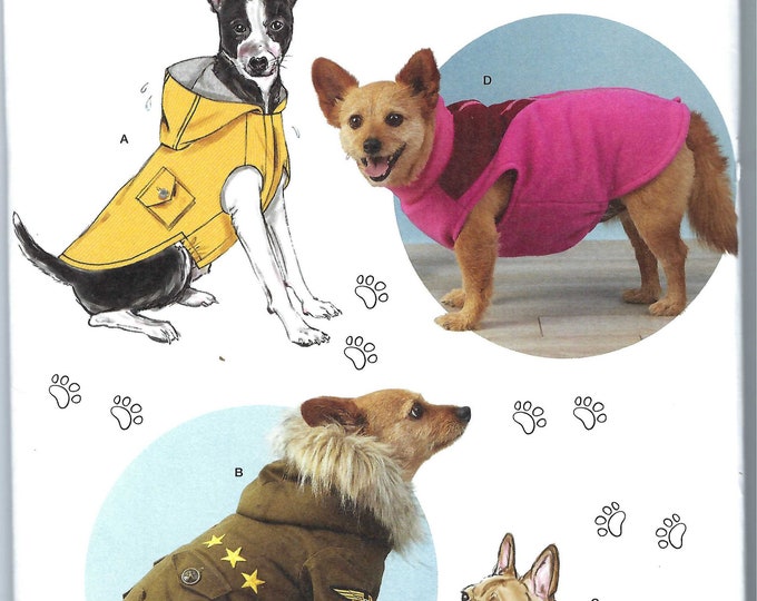 Uncut Simplicity Sewing Pattern 8861 Dog Coats Size S-l FF - Etsy