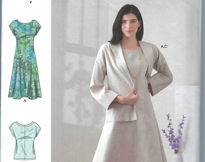 Uncut Simplicity Sewing Pattern Womens Dress, Top, and Jacket, Midi ...