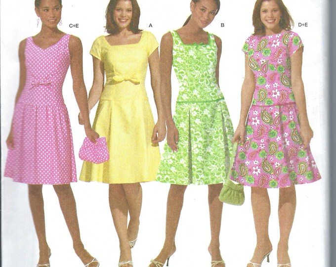 Uncut Simplicity Sewing Pattern 4675 Misses' Misses' Petite Dress and ...