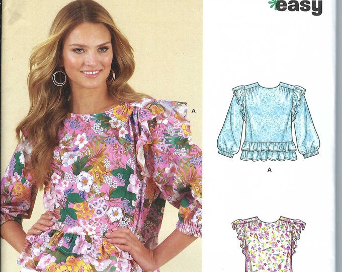 Uncut New Look Sewing Pattern Womens Tops in Misses Sizes, Spring ...