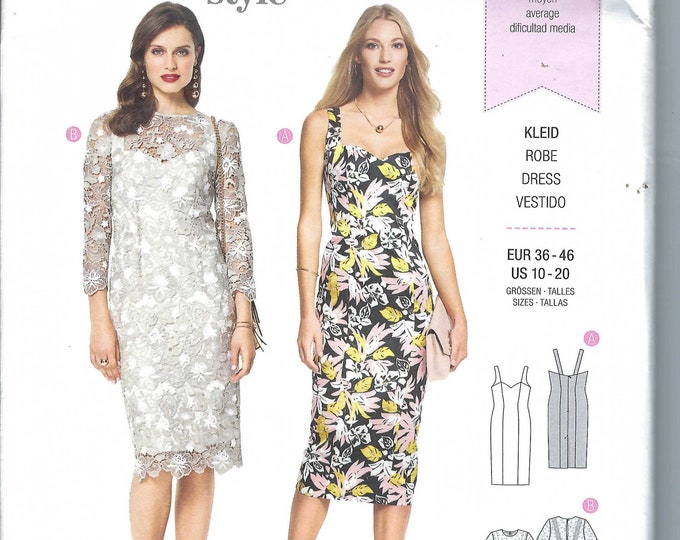 Uncut Burda Sewing Pattern 6423 DRESSES MISSES' Sewing Pattern Size 10 ...