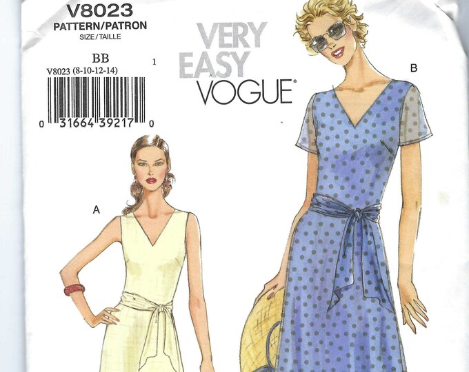 Uncut Vogue Sewing Pattern Misses Flared Dresses Sewing Pattern Very ...