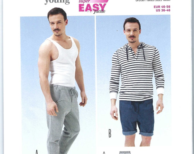 Uncut Burda Style Sewing Pattern Men's Jogging Pants, Burda Style ...