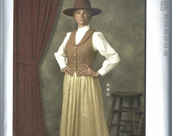 Uncut Butterick Sewing Pattern Misses Top With Short or Long Sleeves ...
