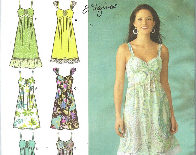 Uncut Simplicity Sewing Pattern 4119 Pattern Misses' Dress Sz 6 14 FF ...