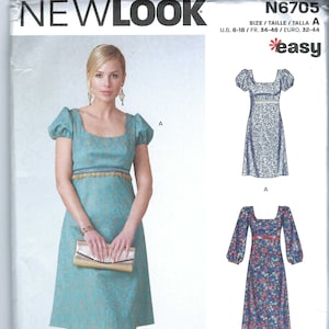 Uncut New Look Sewing Pattern 6705 Sewing Pattern US Size 6-8-10-12-14 ...
