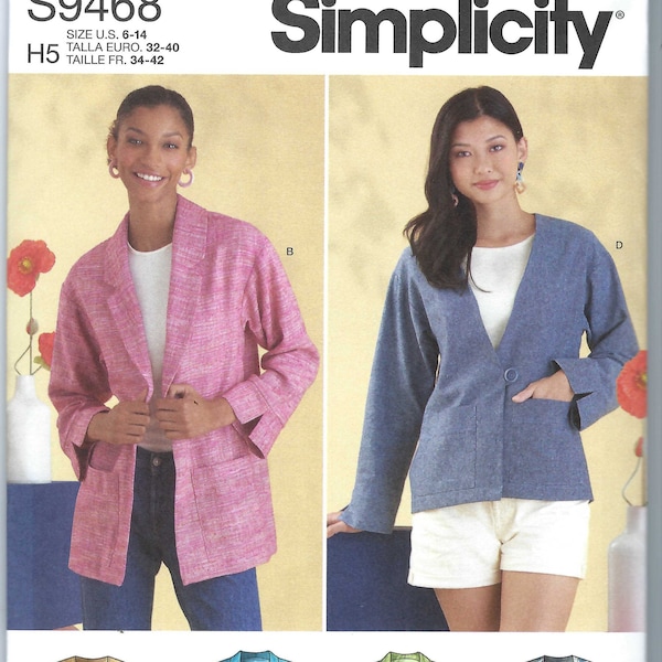 Sewing Pattern for Unlined Jacket - Etsy