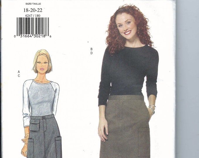 Uncut Vintage Butterick Sewing Pattern Close Fitting Pullover Top ...