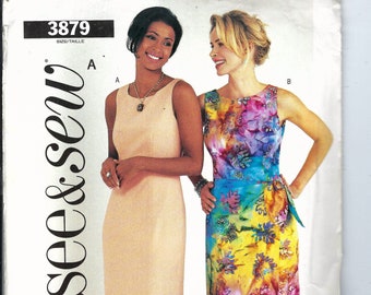 Uncut Butterick Sewing Pattern 3019 Misses Miss Size 6-8-10 Dress Bag ...
